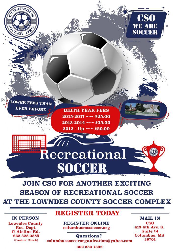 CSO Recreational Registration Is Open | Columbus Soccer Organization